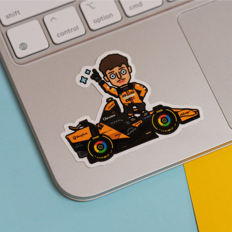 F1 Lando Norris Sticker Victory Sticker With Mclaren for Notebooks ...