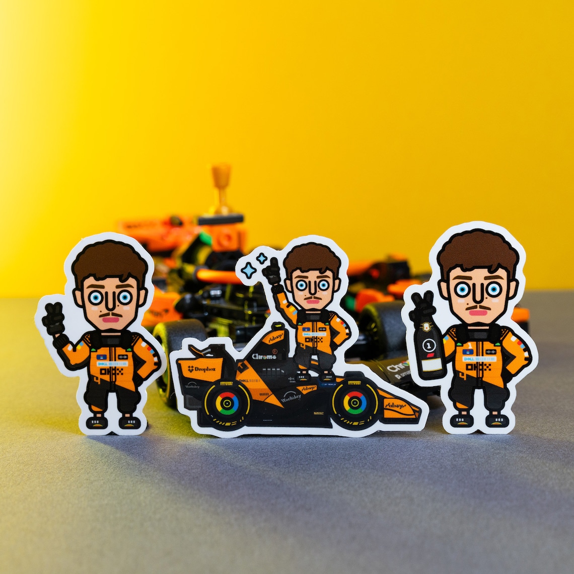 F1 Lando Norris Sticker Victory Sticker With Mclaren for Notebooks ...
