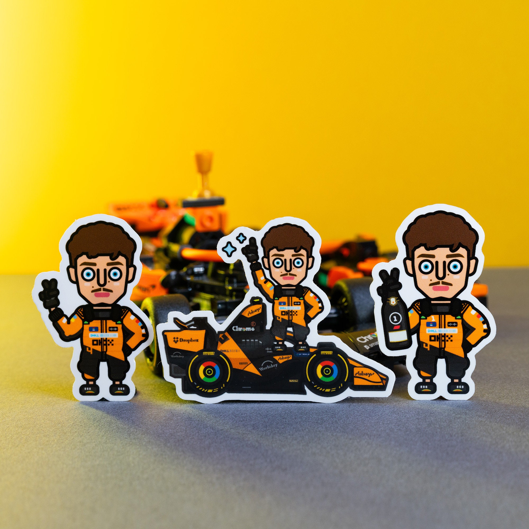 F1 Lando Norris Sticker Victory Sticker With Mclaren for Notebooks ...