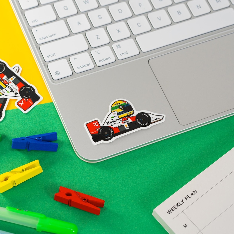Ayrton Senna F1 Sticker Driver and Race Car Motorsports Waterproof ...