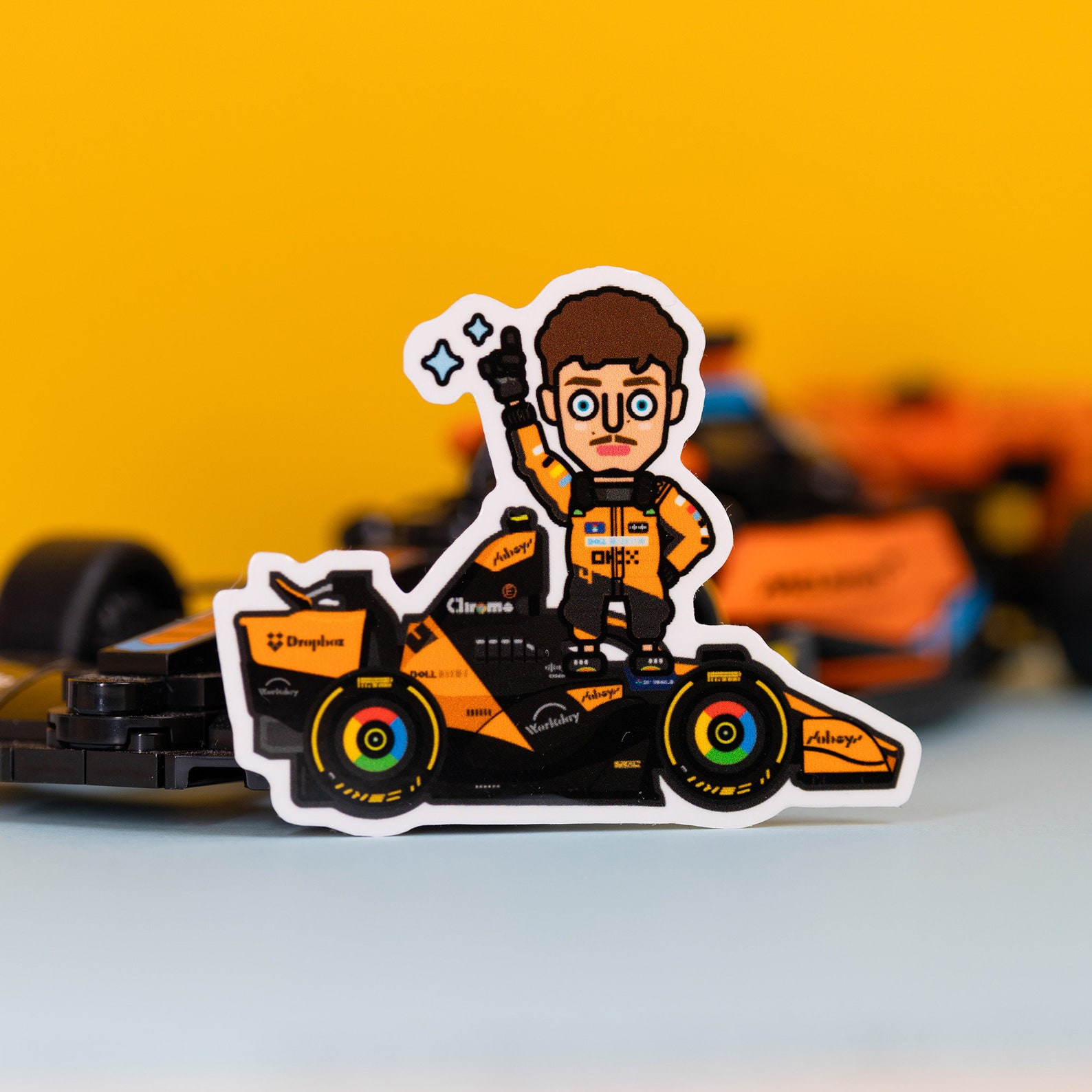 F1 Lando Norris Sticker Victory Sticker With Mclaren for Notebooks ...