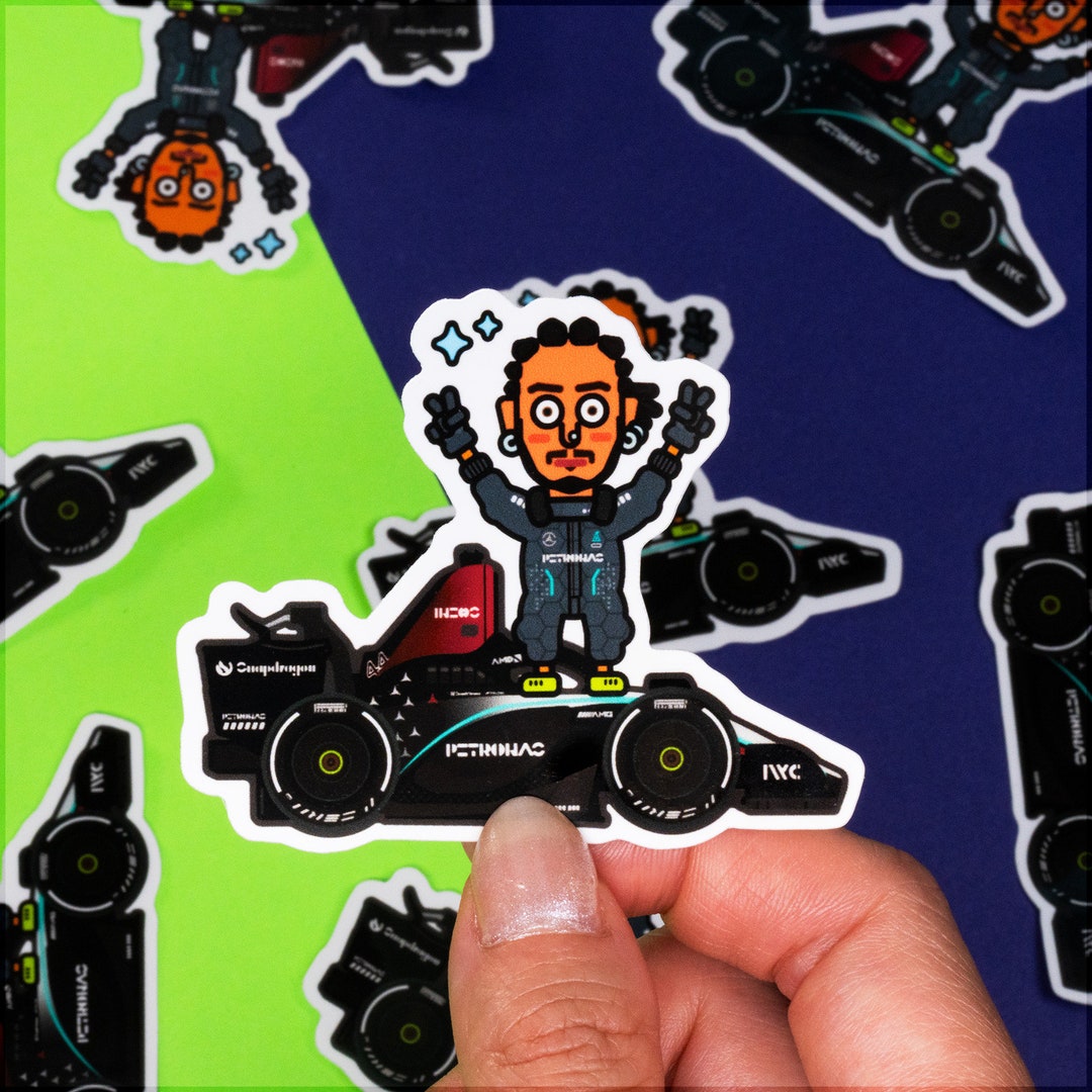 Lewis Hamilton W15 Victory Win Pose F1 Sticker Decal for Notebooks ...