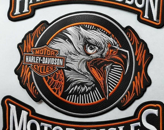 Harley Patches, Jacket, Leather Jackets, Leather Embroidery - Etsy