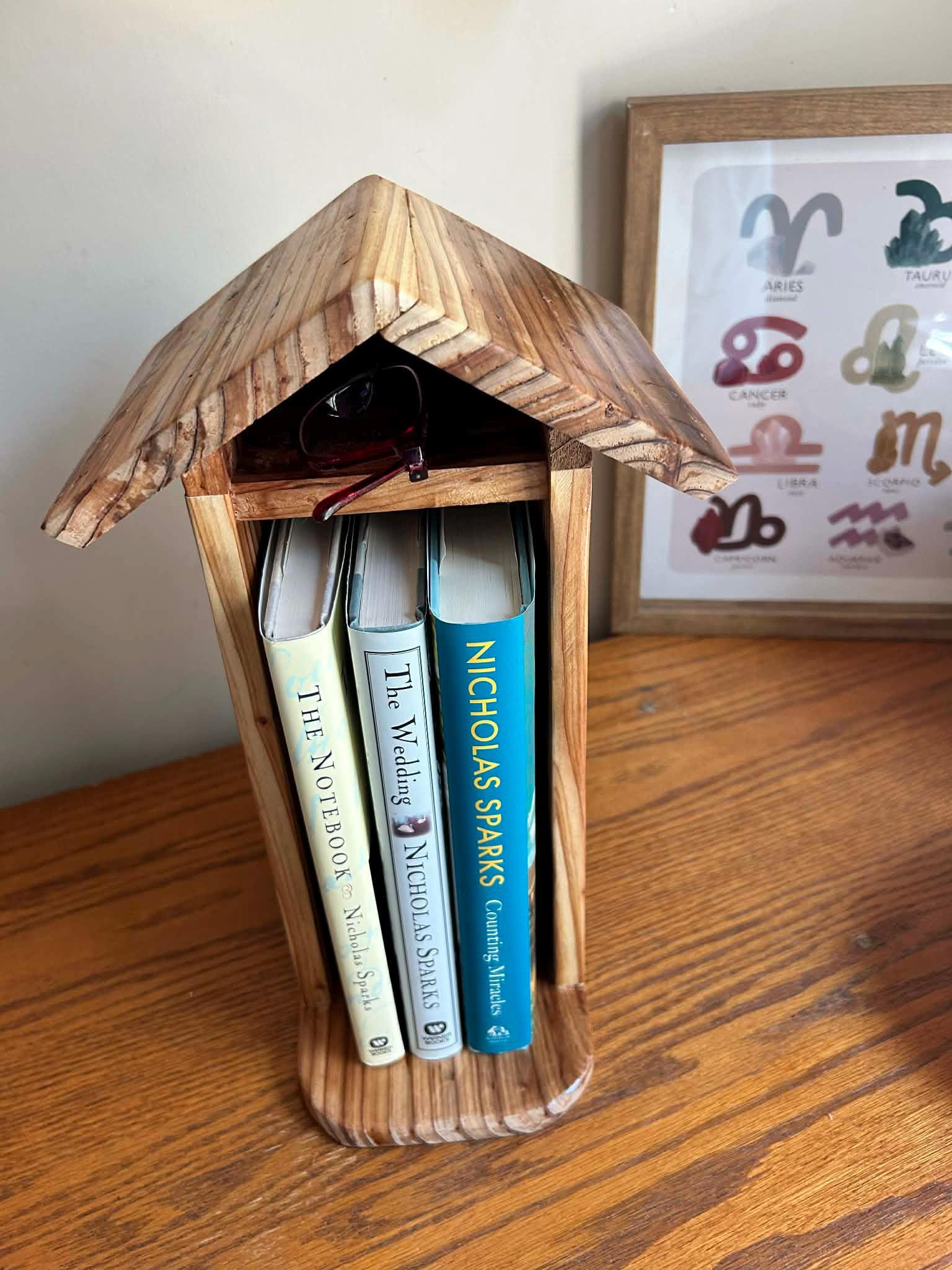 Handmade Wooden Book Stand - Etsy