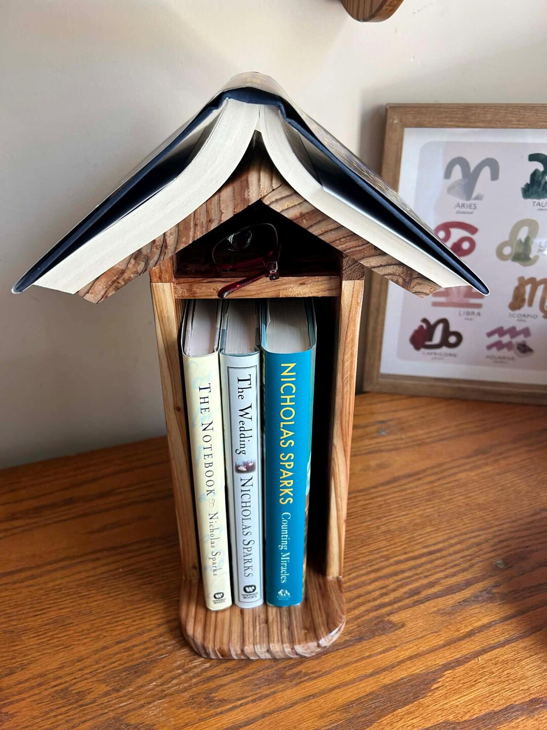 Handmade Wooden Book Stand - Etsy