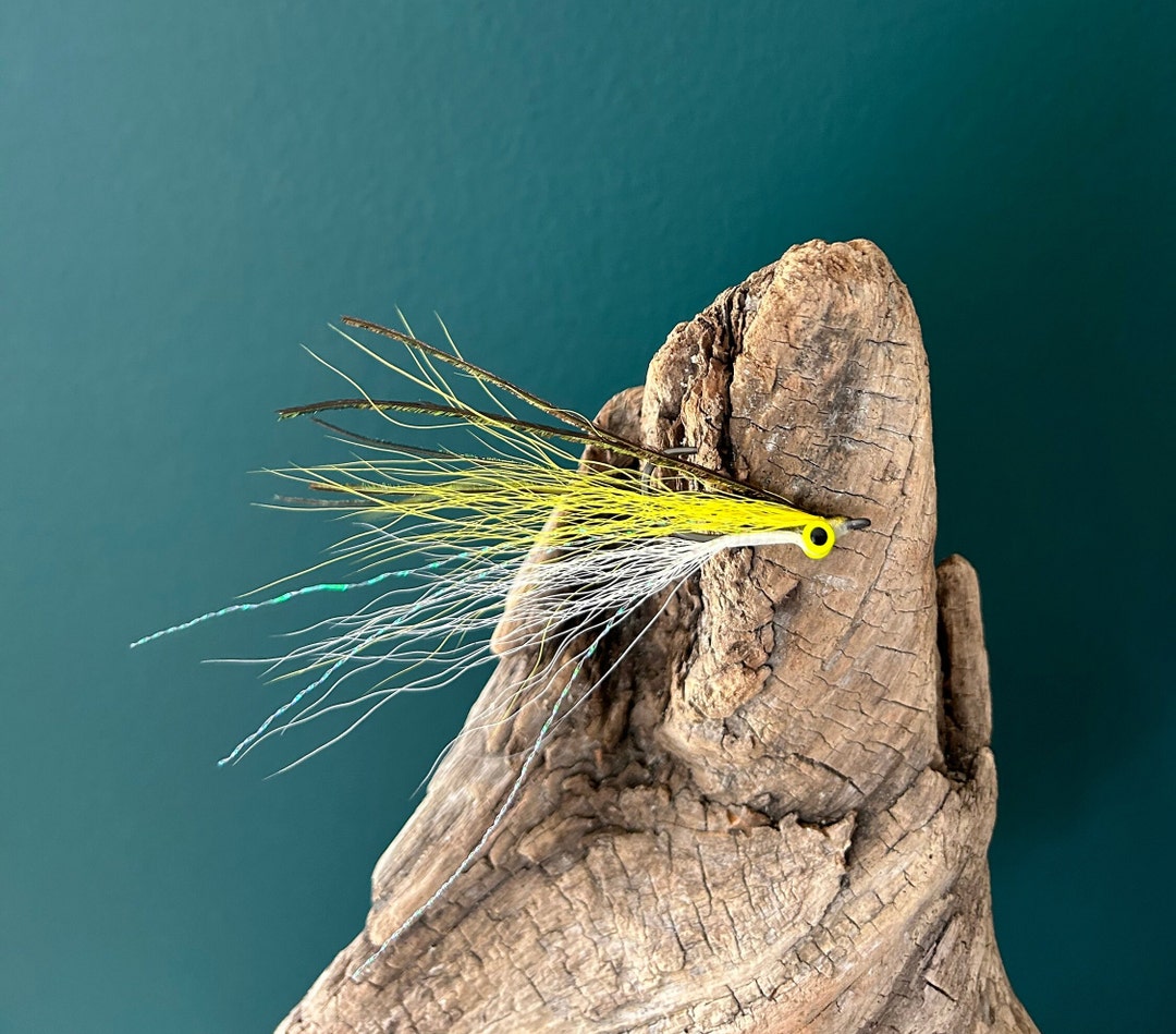 Clouser Minnow Yellow Over White 6 Pack - Etsy