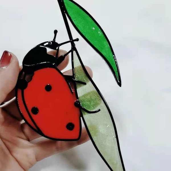 Ladybug Suncatcher - Etsy