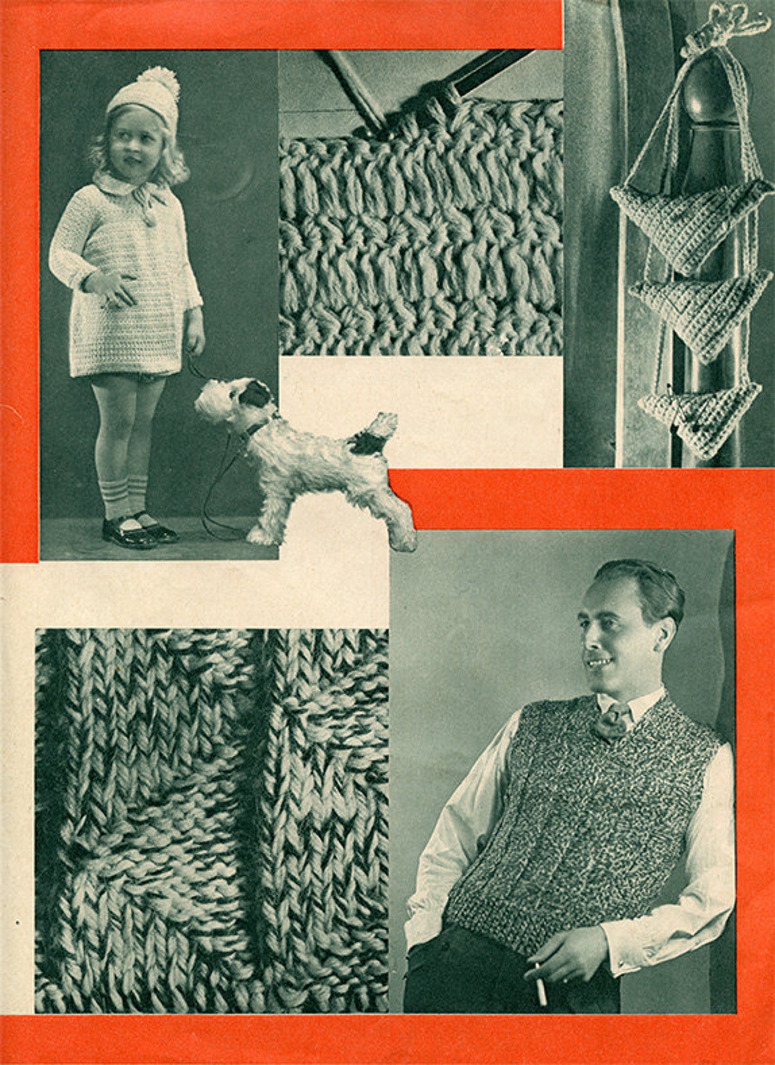 German Vintage Knitting Patterns - 1930s - Hats, Sweaters, Housewares ...