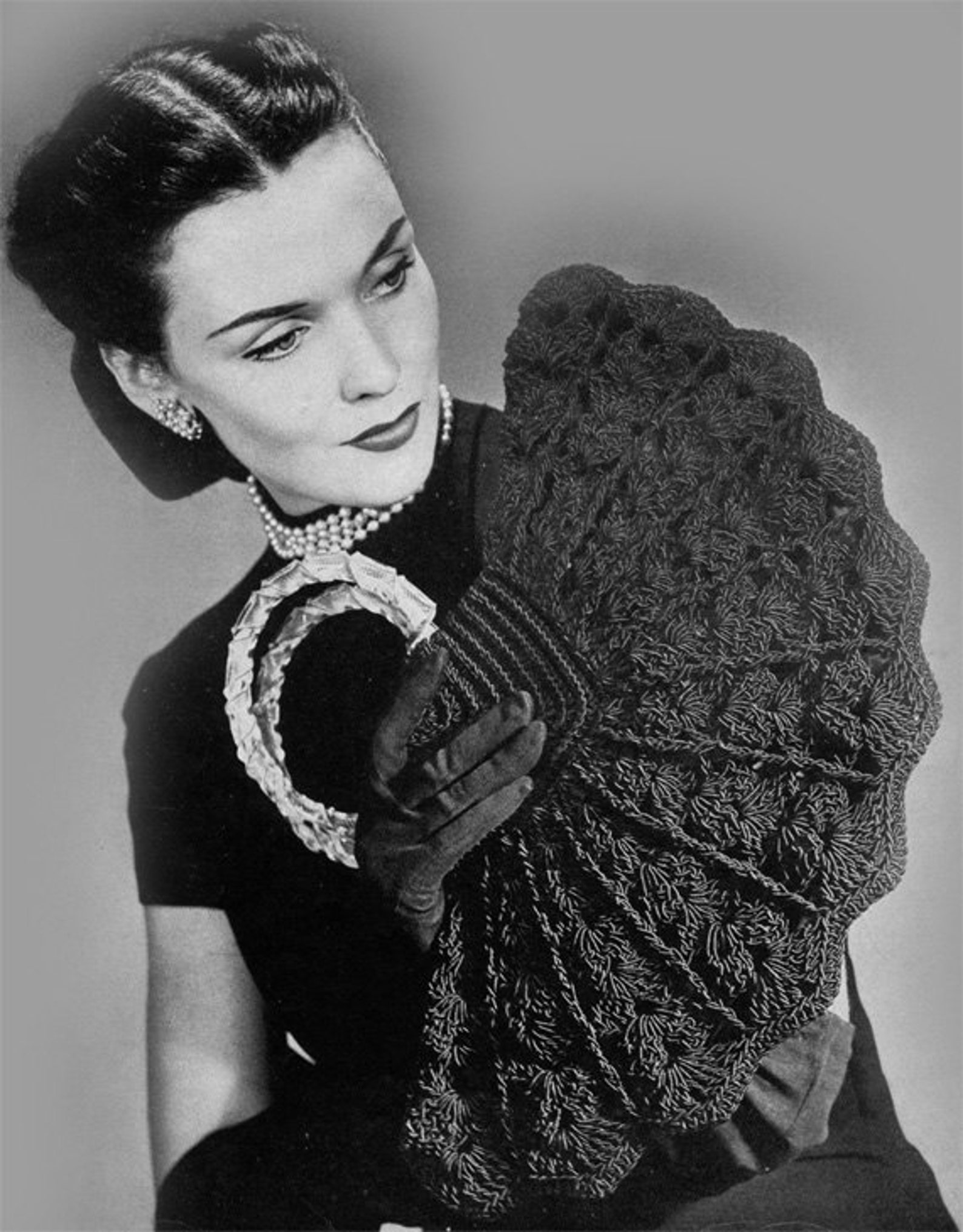 1940s Vintage Fan Design Bag / Purse Pattern PDF Ebook - Etsy