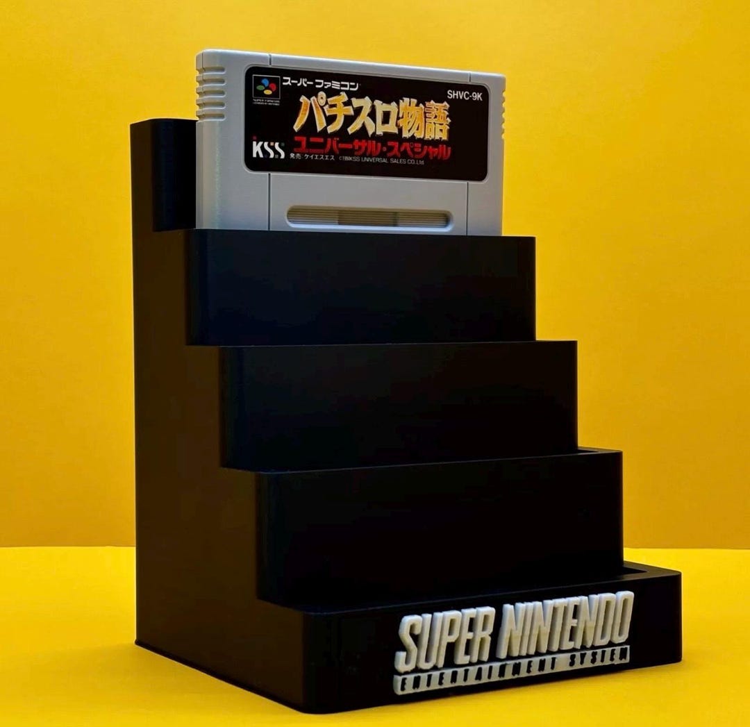SNES Game Display Super Nintendo Famicom Game Storage Display Stand ...