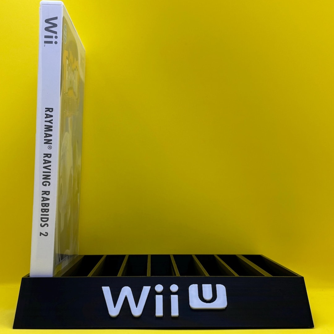 Nintendo Wii Wiiu Game Display Stand Black and White Fits 9 Games Game ...