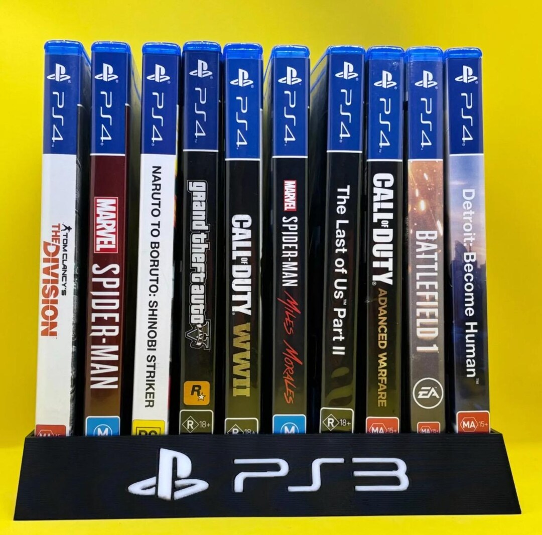 Playstation 3 PS3 Game Holder Display for Sony PS3 Game Stand Game ...