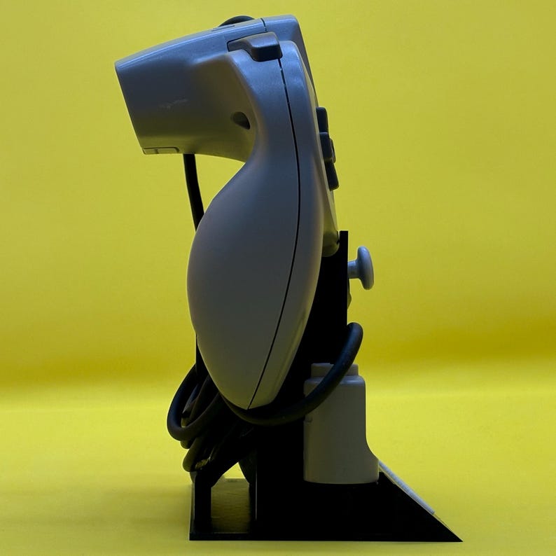 Nintendo 64/N64 Controller Holder Display Stand Wired Organiser Black ...