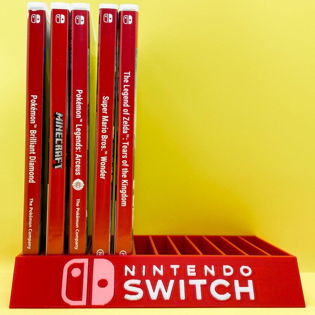 Red Nintendo Switch Game Case Holder Organiser Storage Display ...