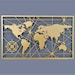 Metal World Map metal Wall Decoration, Metal Wall Art, Housewarming ...