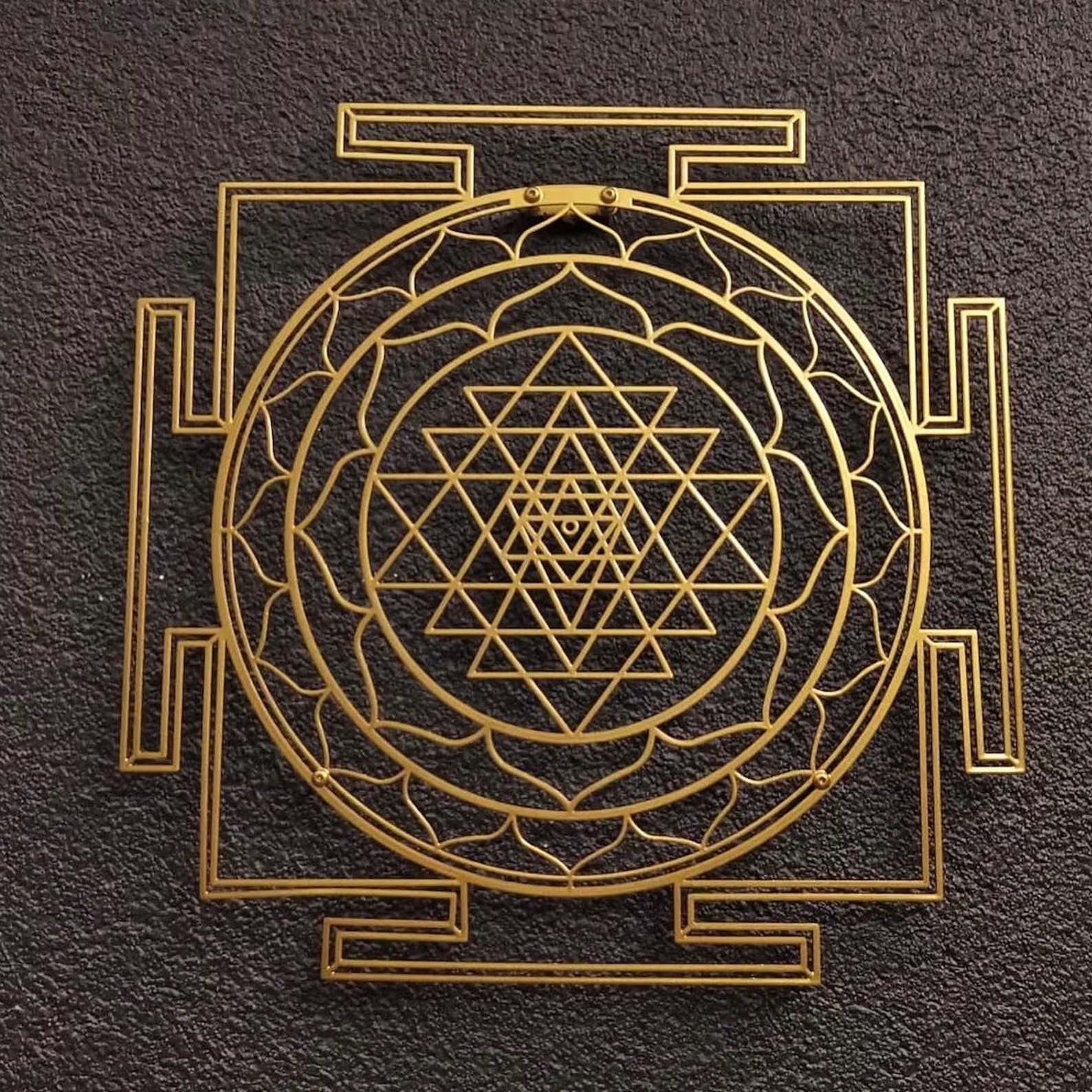Sri Yantra ,golden Ratio, Metatrons, Flower of Lİfe Sacred Metal Wall ...
