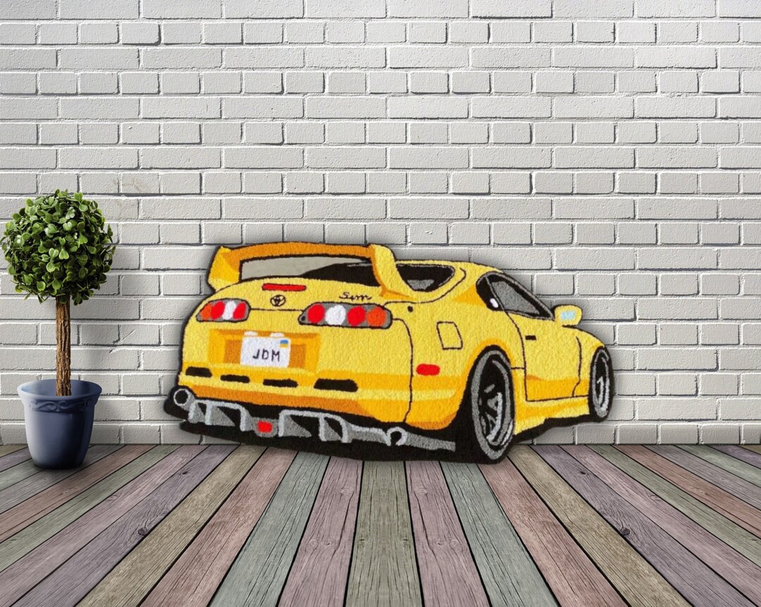 Exclusive Toyota Supra Rug Custom Car Enthusiast Mat, Luxurious ...