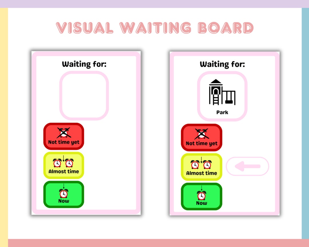 Visual Waiting Board, Communication Chart, Manage Routine, Manage ...