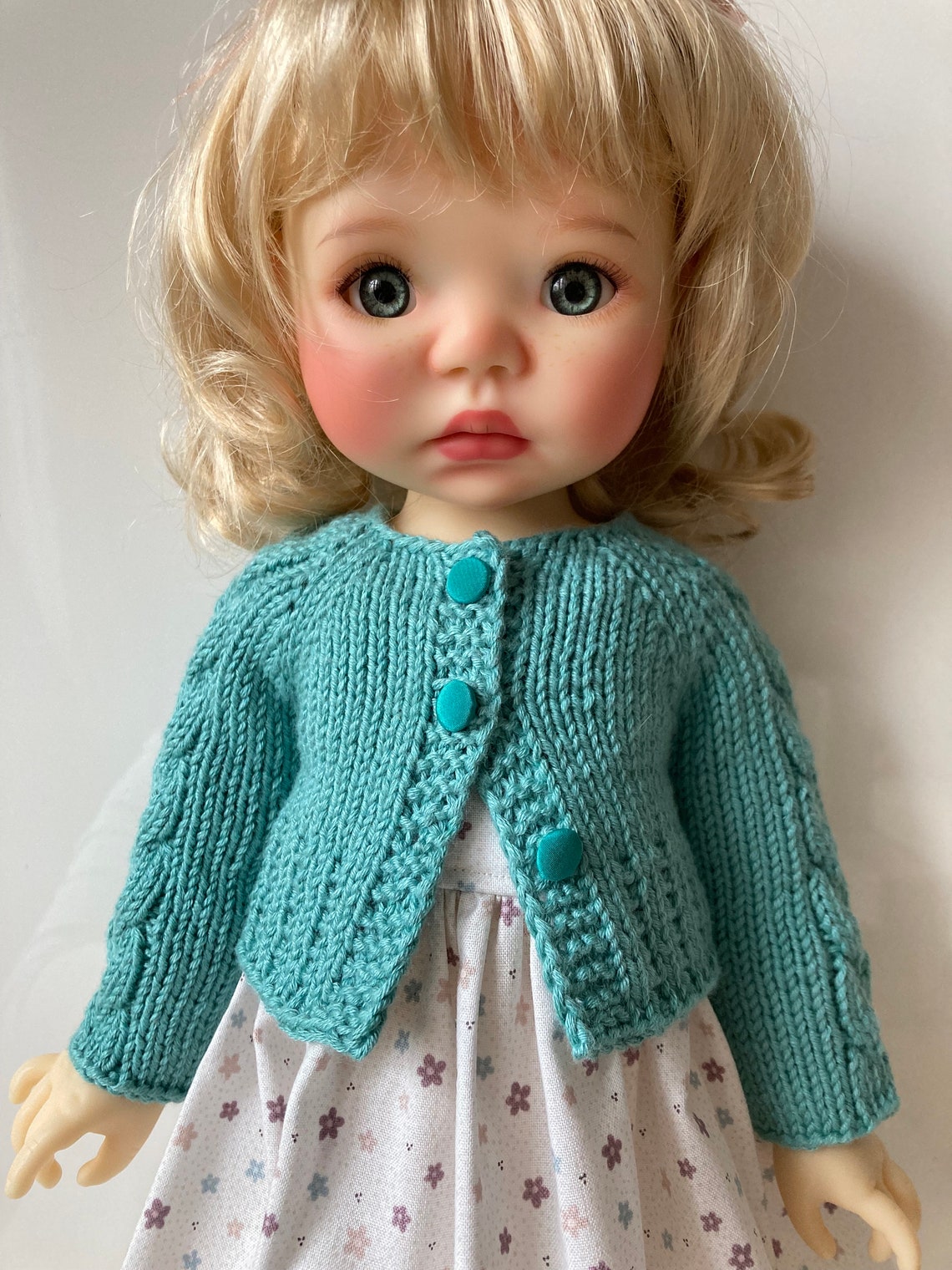 Cabled Sleeve Cardigan Knitting Pattern for 18" Doll AG Doll American ...