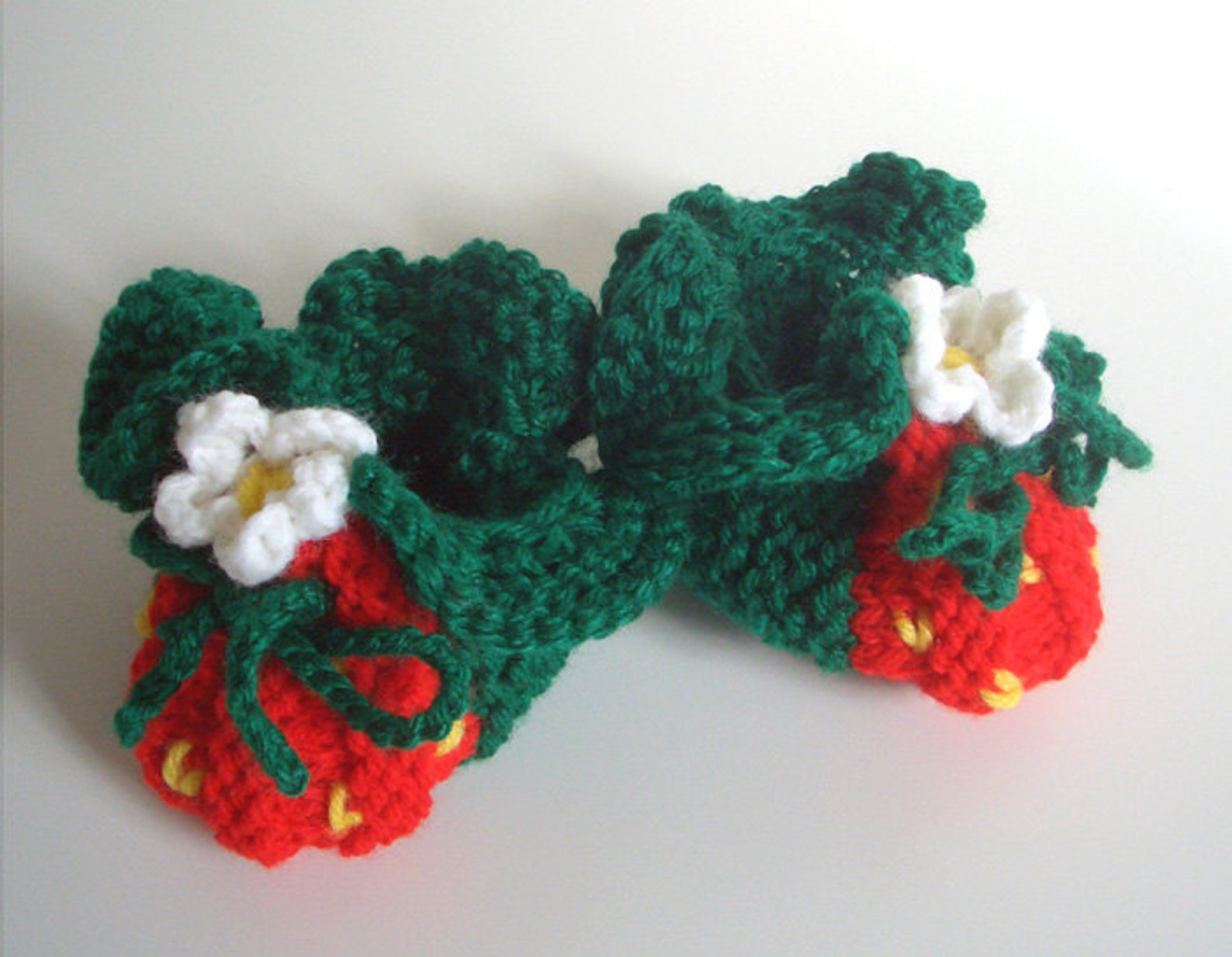 BERRY WATERMELON Baby Booties KNITTING Pattern for True Beginner With ...
