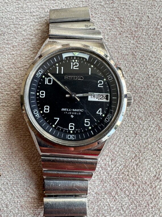 Vintage Seiko bell Matic alarm 36mm 17 jewels ref 400… - Gem