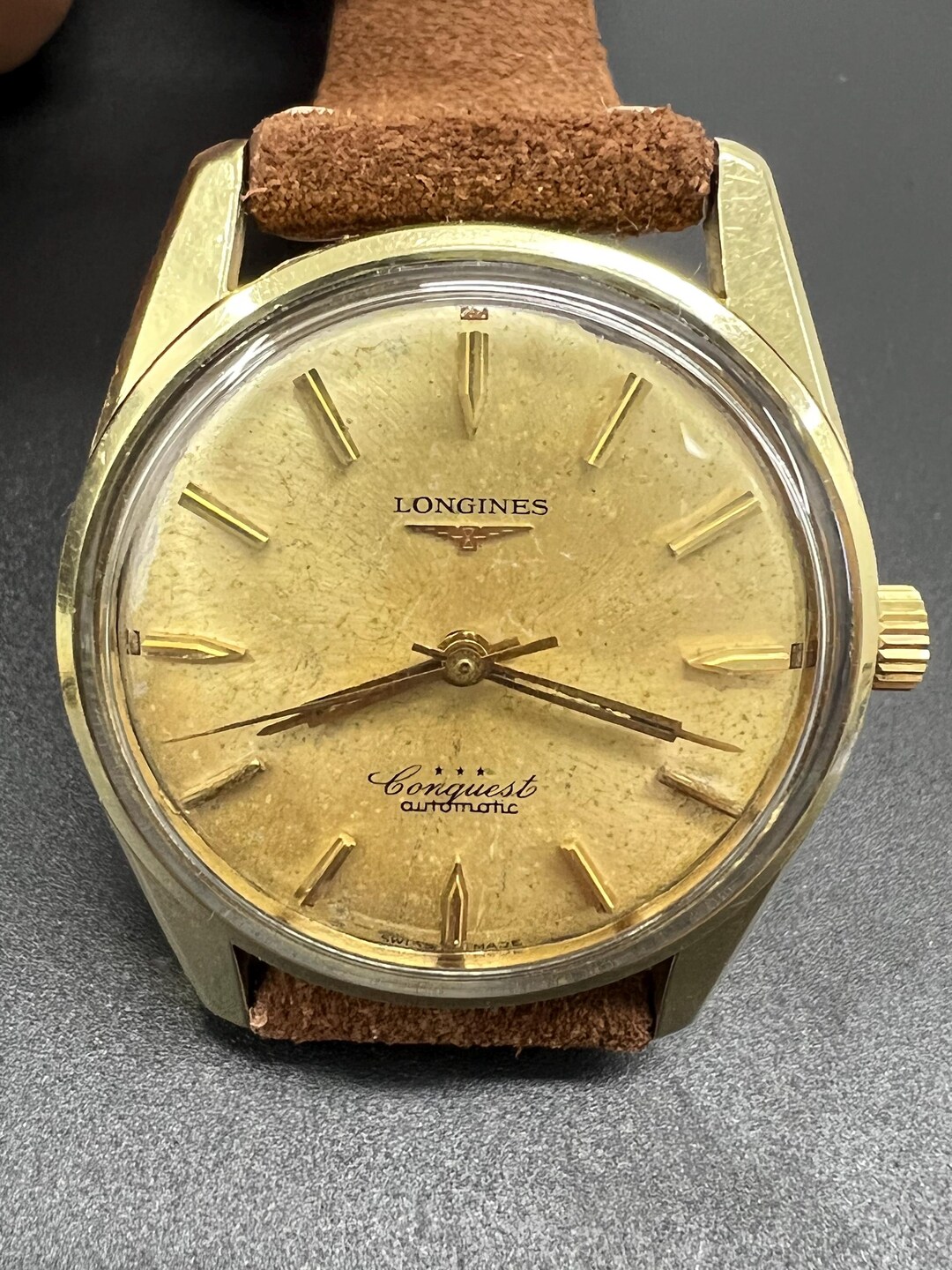 Longines Conquest Gold on Stell Automatic Ref 904635 Gold Bezel - Etsy