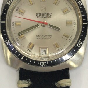 Vintage Diver Watch Atlantic Seahunter Speedswitch Automatic - Etsy