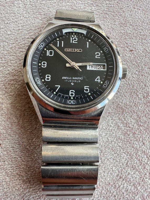 Vintage Seiko bell Matic alarm 36mm 17 jewels ref 400… - Gem