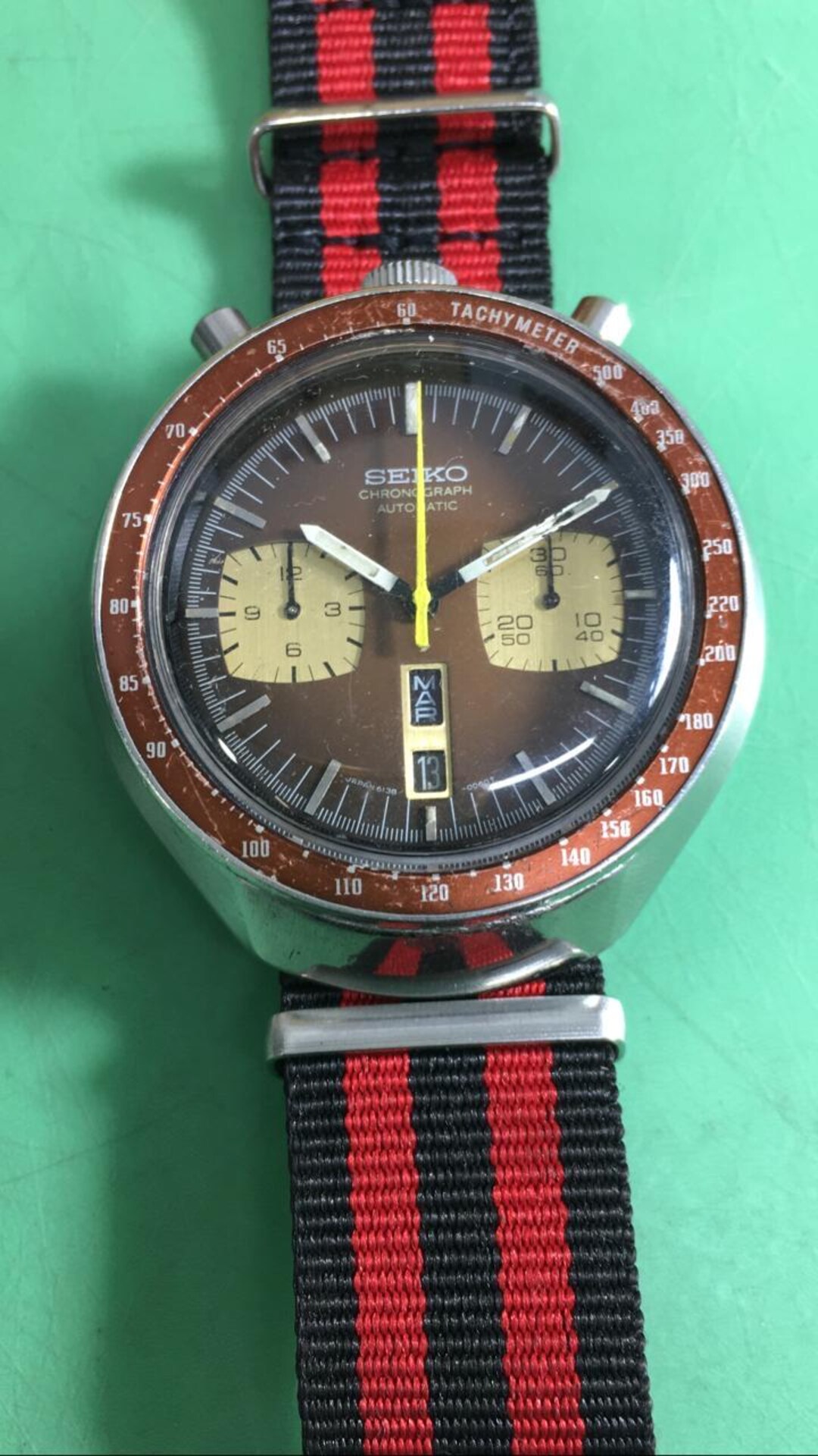 Vintage Seiko Bullhead Chronograph Ref 6138-0040 - Etsy