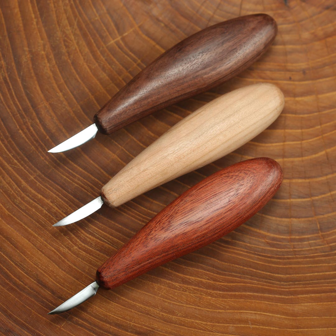 Hand Forged Detail Carving Knife W/swept Blade - Etsy