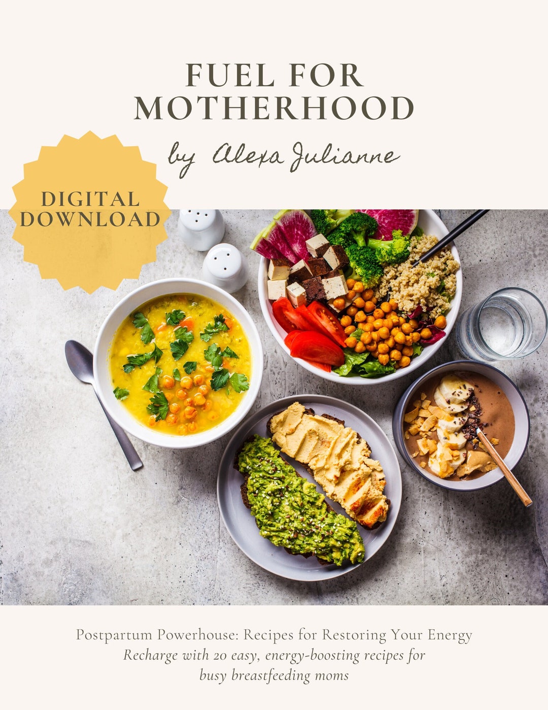 Cookbook for New Moms Energizing Foods Fuel for Motherhood High Fiber ...