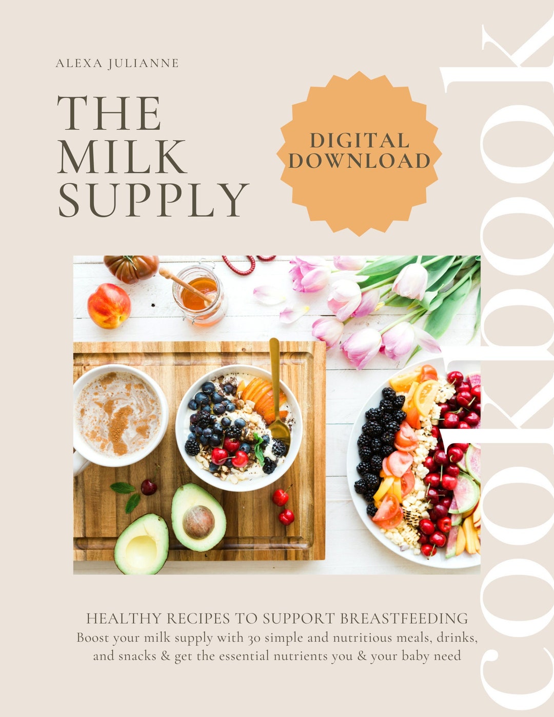 Breastfeeding Cookbook for New Moms Lactation Foods Milk Supply for ...