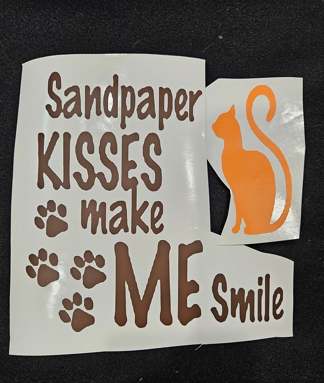 Sandpaper Kisses Mke Me Smile Wall Decal, Decal - Etsy