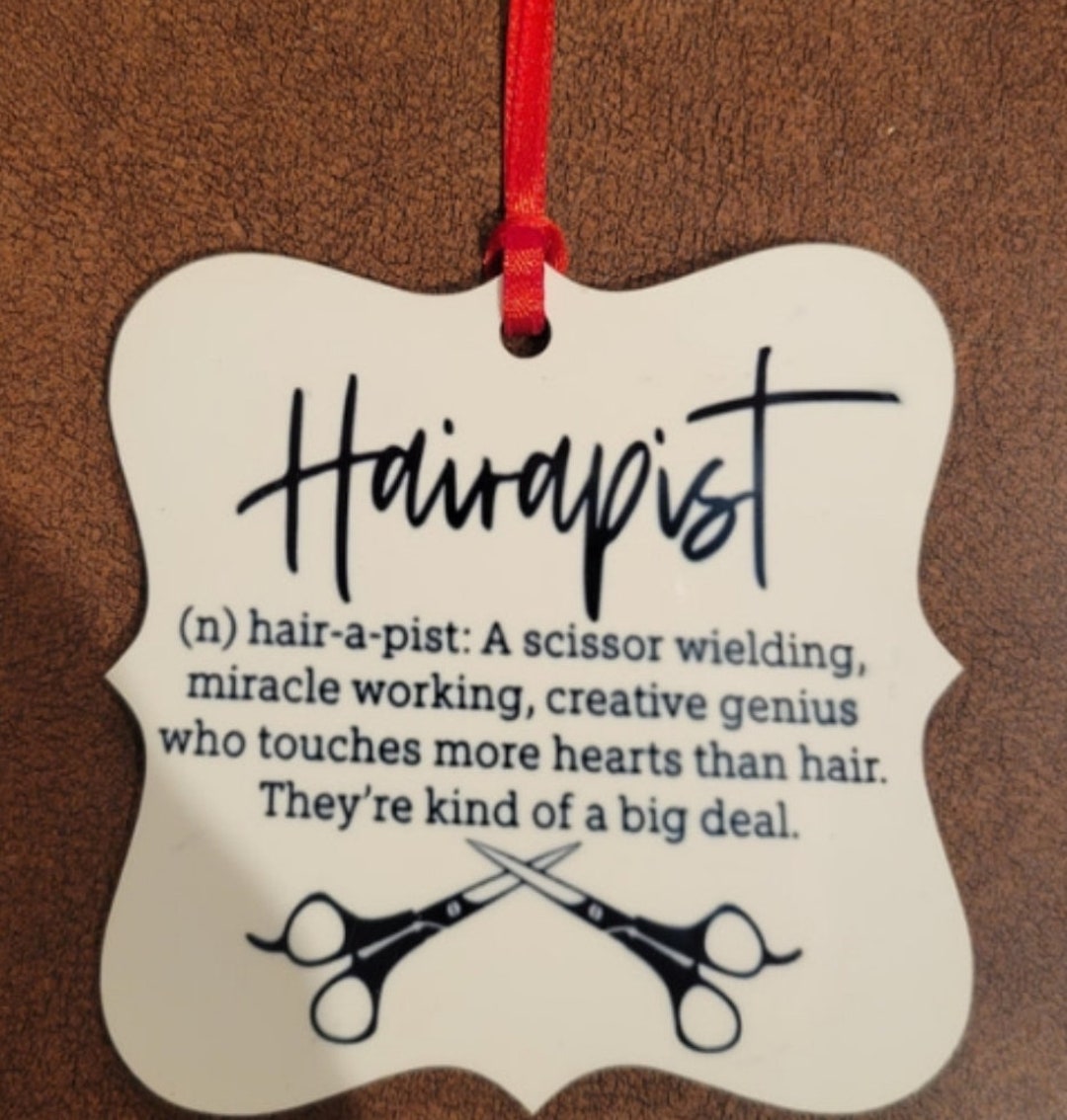 HAIRAPIST a Scissor Wielding, Miracle Worker, Creative Genius Ornament ...