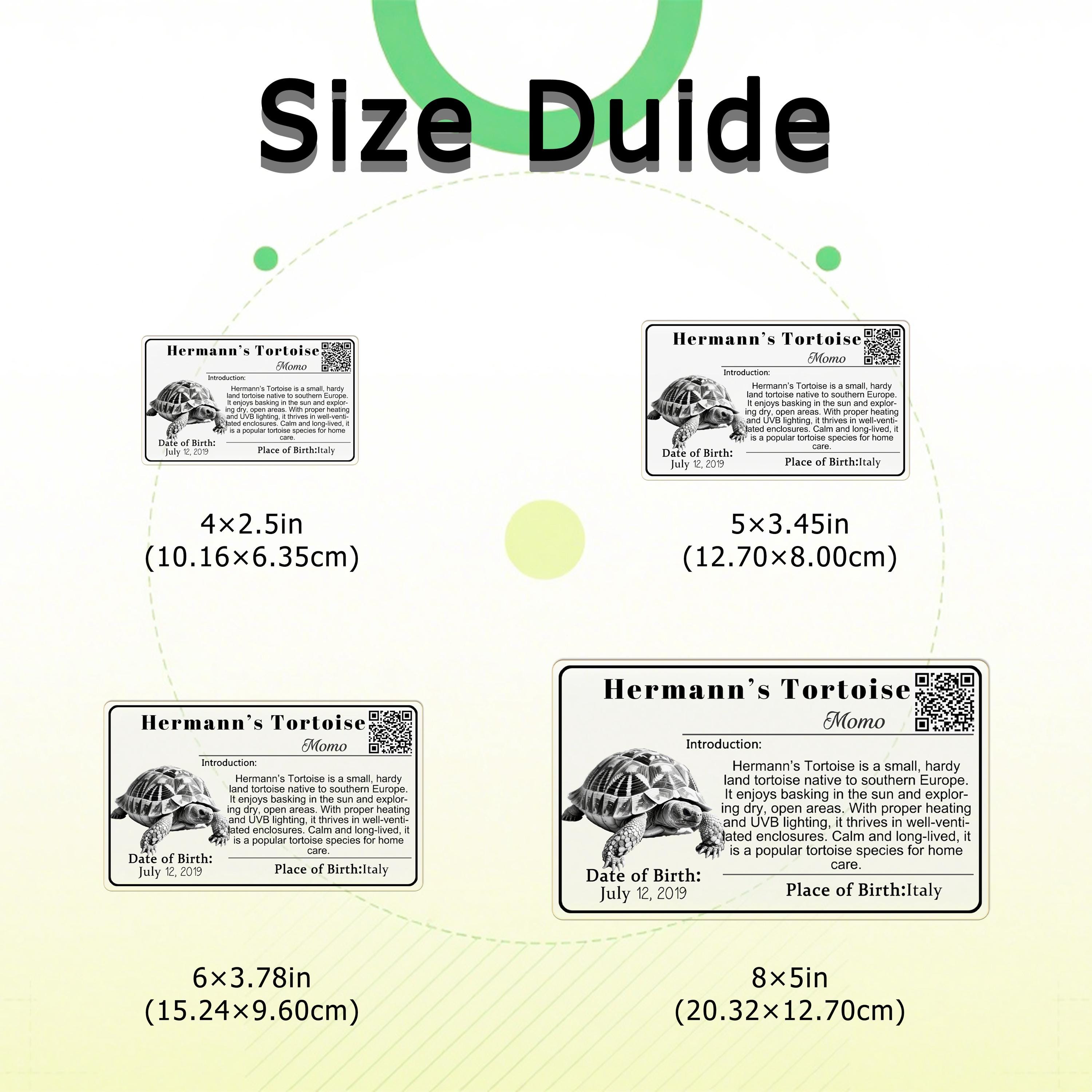 Blank Reptile Name Tag,laminated Information Tag,engraved Pet Nameplate ...