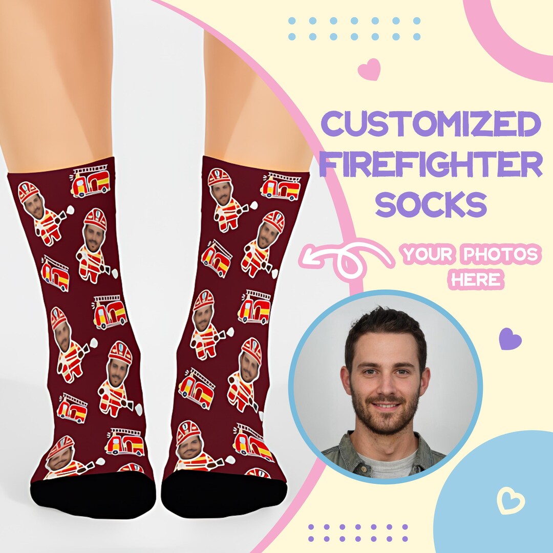 Custom Face Socks,personalized Photo Socks,picture Face on Socks,gift ...