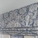 French Blue Floral Pattern Roman Shades, Printed Roman Shades, French ...