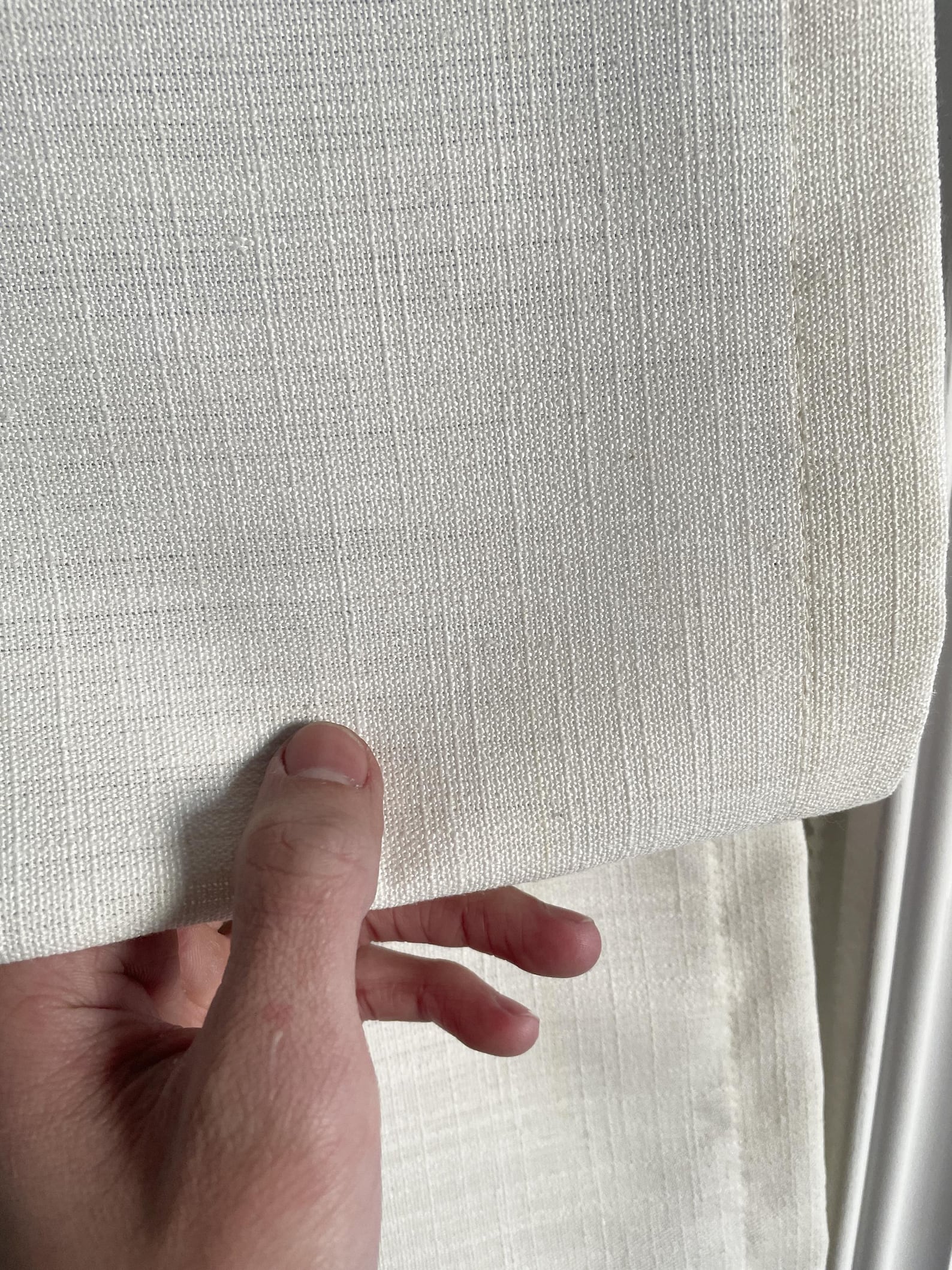White Linen Roman Shades, Drawstring System, Blackout Roman Shades ...