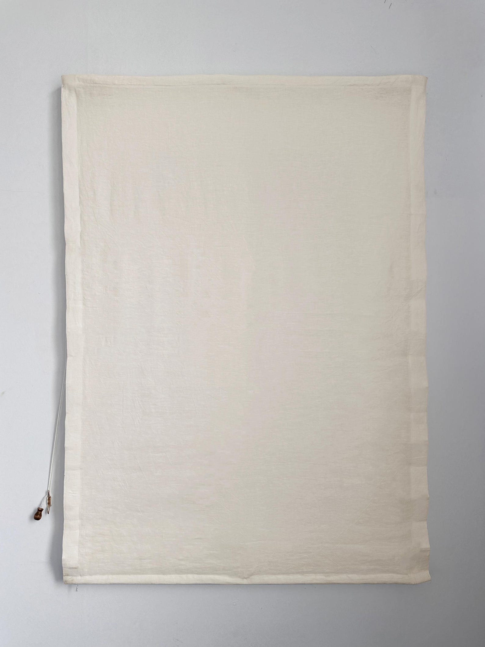 Beige Linen Roman Shades, Drawstring System, Custom Size Roman Shades ...