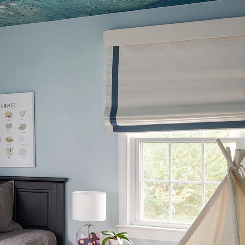 Roman Shades Blue and White - Etsy