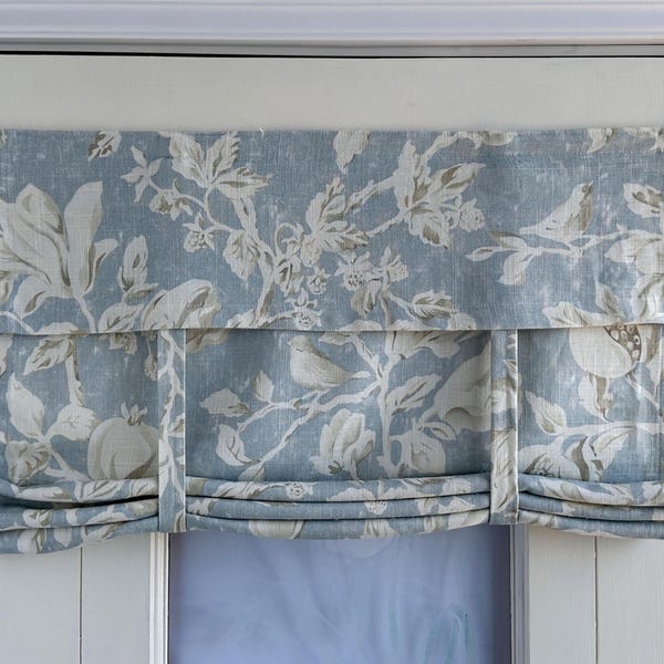 Faux Roman Shade Blue - Etsy