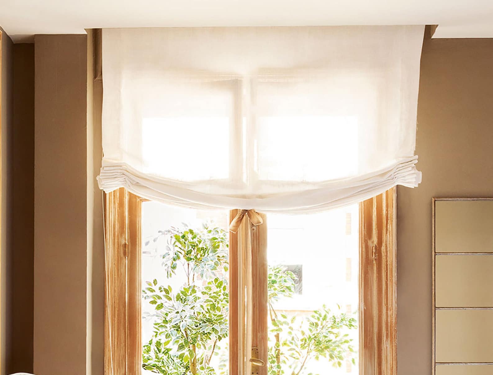 White Linen Roman Shades, Drawstring System, Custom Size Roman Shades ...