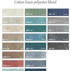 Cream Linen Roman Shades, Drawstring System, Blackout or White Lining ...