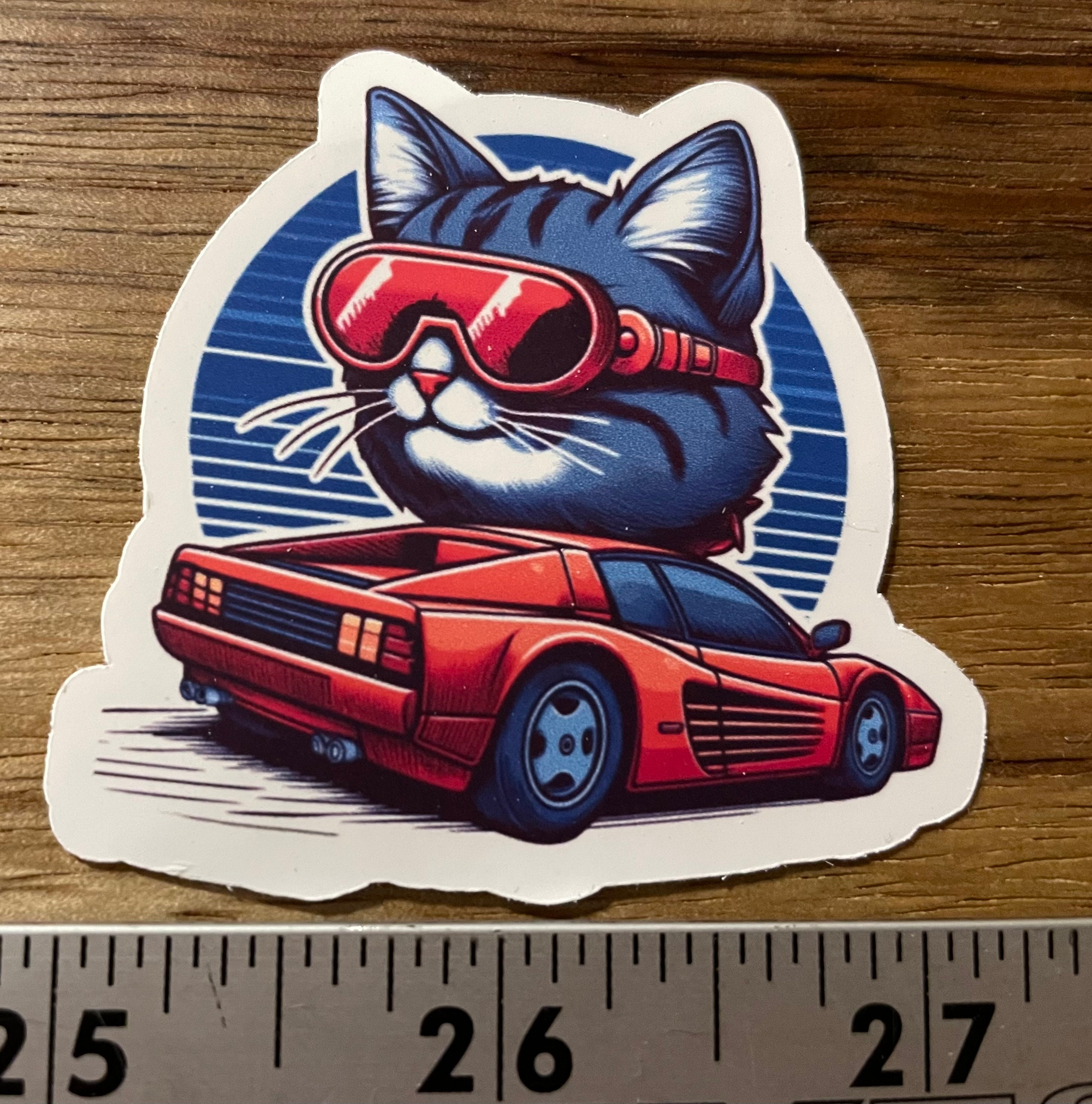 Cyberpunk Cat Sticker Pack – Futuristic Vinyl Decals for Laptops, Phone ...