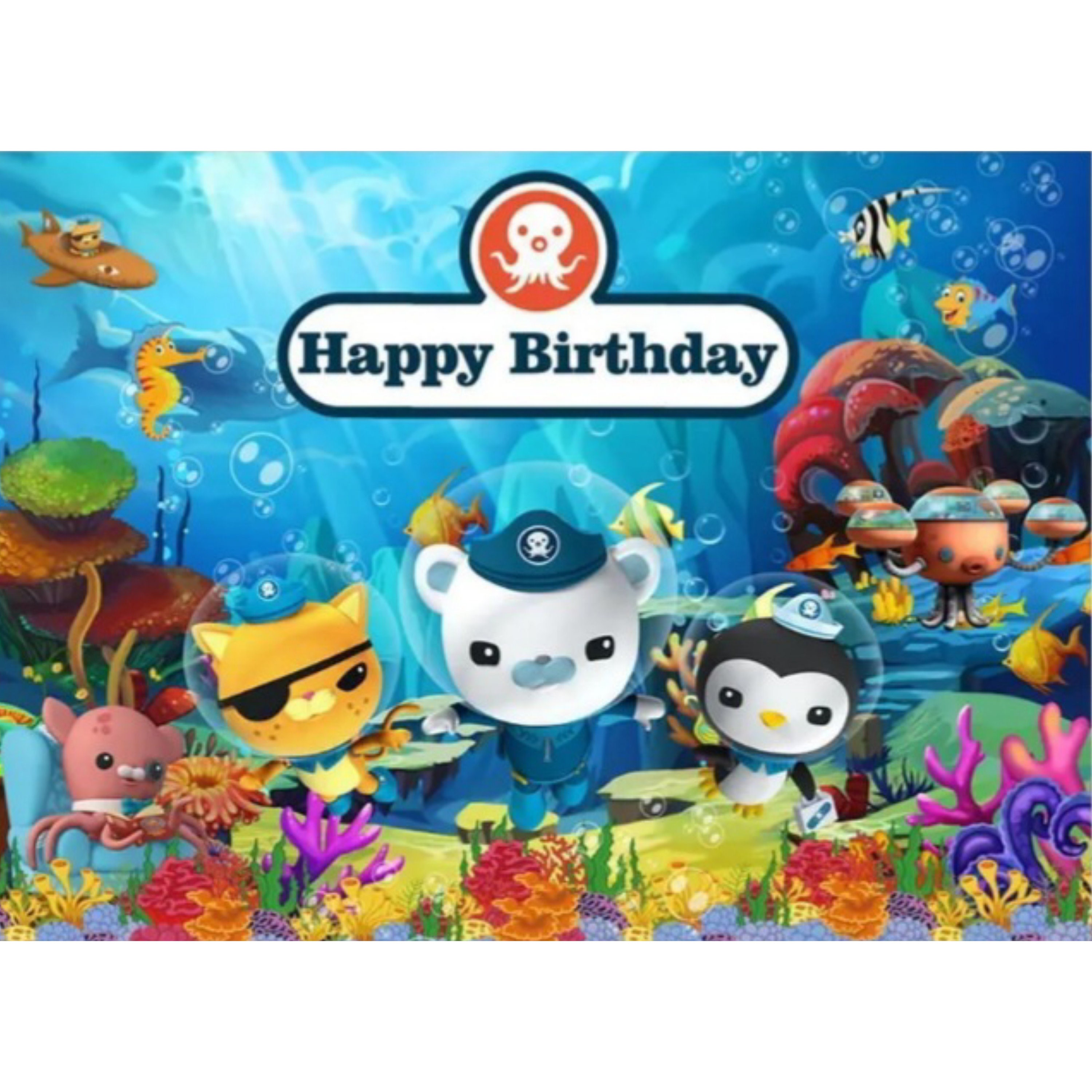 5x3ft Octonauts Banner Backdrop - Etsy