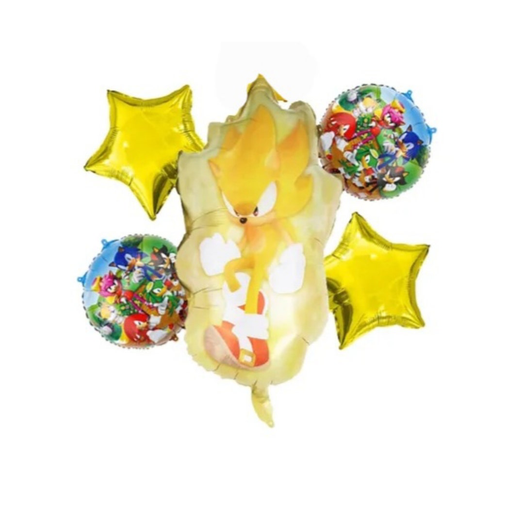 5pc Sonic the Hedgehog TAILS Balloons - Etsy