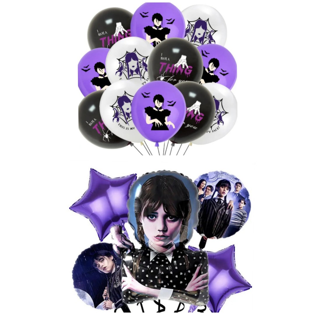 Wednesday Addams Balloons - Etsy