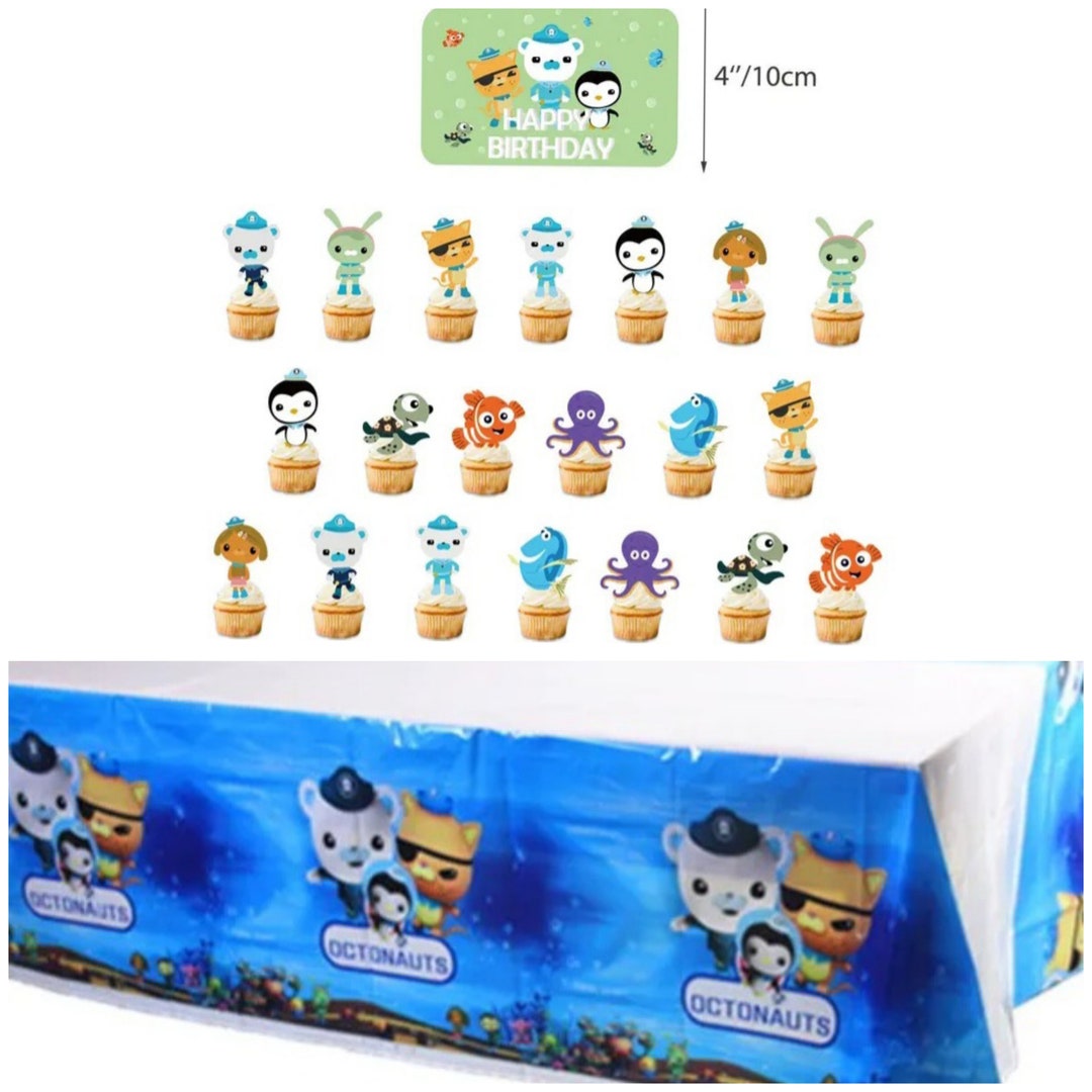 Octonauts Tablecloth and Cupcake Toppers - Etsy