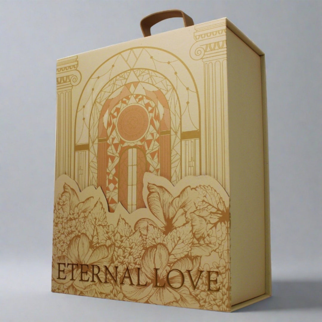 Paper Craft Gift Box, Luxury Storage Box, Anniversary Present Printed ...