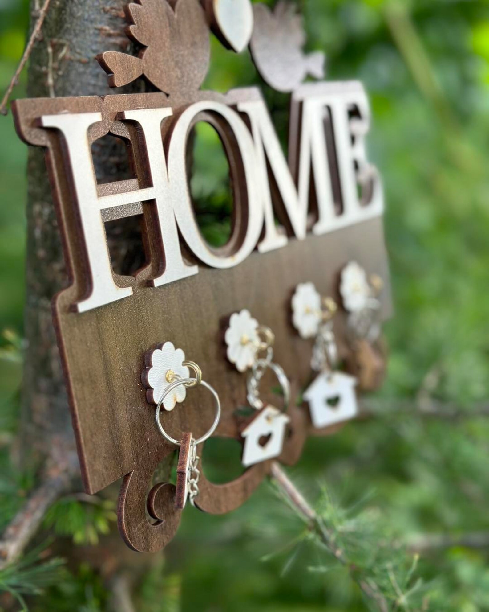 Rustic Key Holder, on Wall Key Holder, Home Key Holder, Gift on ...